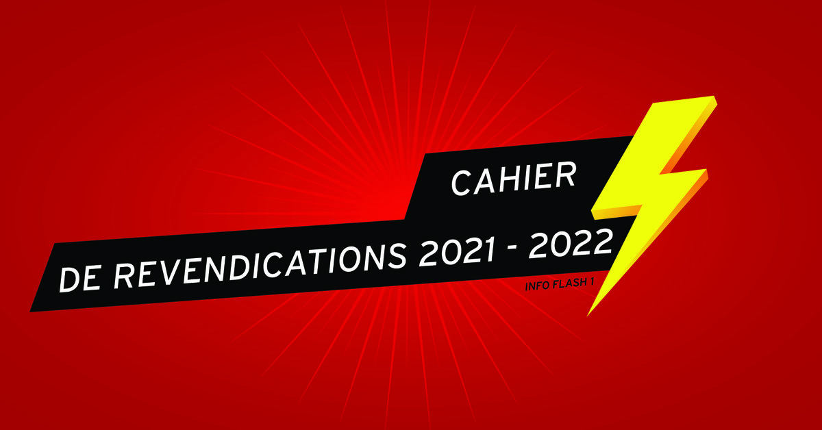 Info Flash 1: Cahier de revendications 2021 - 2022 | Centrale Générale ...