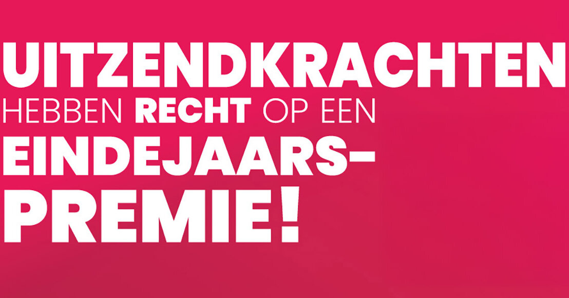 Uitzendkrachten hebben recht op een eindejaarspremie | Algemene ...