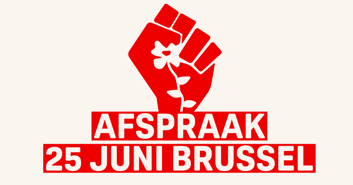 Wij strijden verder! Actie in Brussel op 25 juni | Algemene Centrale - ABVV